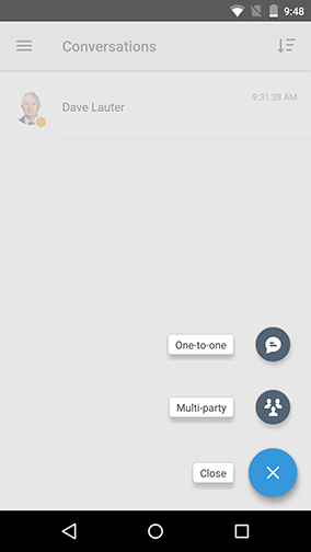Starting a Multi-Party Conversation (Android)