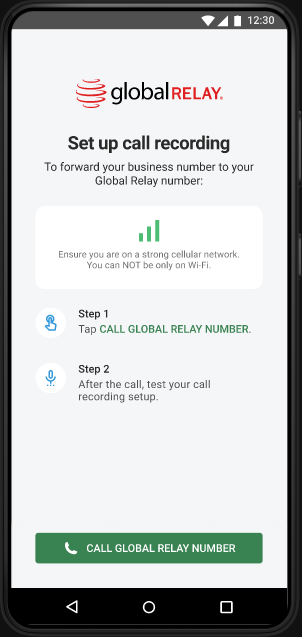 Getting Started with Global Relay Voice Capture - Android