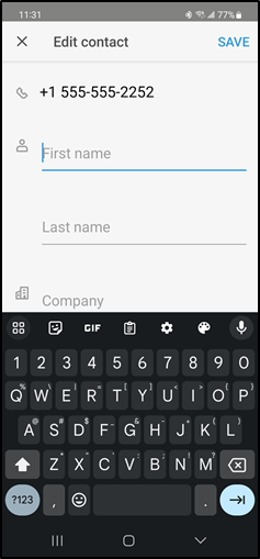Accessing Your Phone's Contacts for Text (Android)