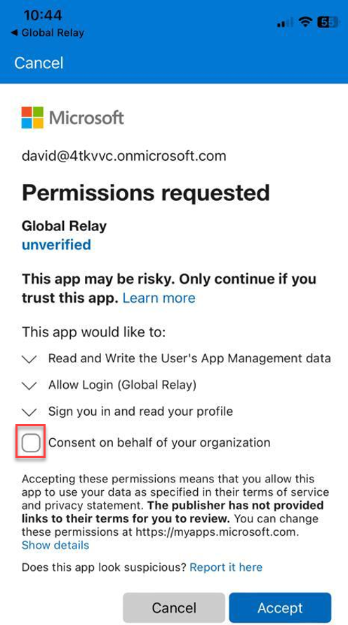 Configuring Global Relay for Intune in Azure Active Directory