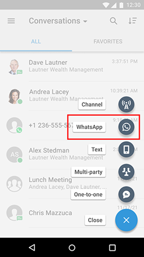 Starting WhatsApp Business Conversations