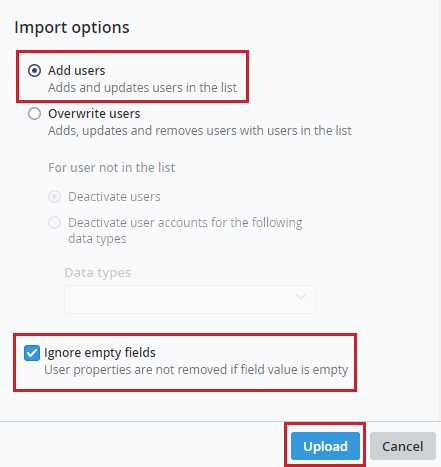 Updating Your User List