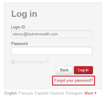 Setting up Your Password