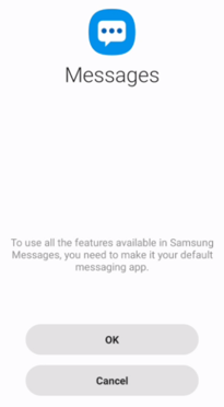Configuring a Supported SMS App for Android Text