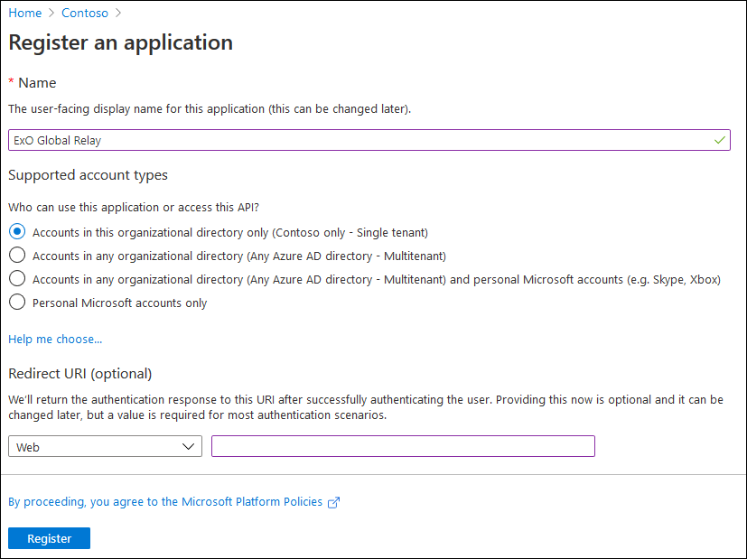 Configuring Azure AD to Access Your ExO Account