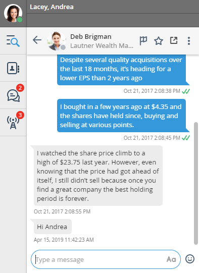 Previous New Features in Global Relay Message for Web