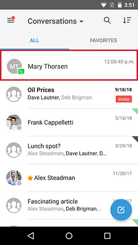 Sending Texts via Global Relay Text (Android)